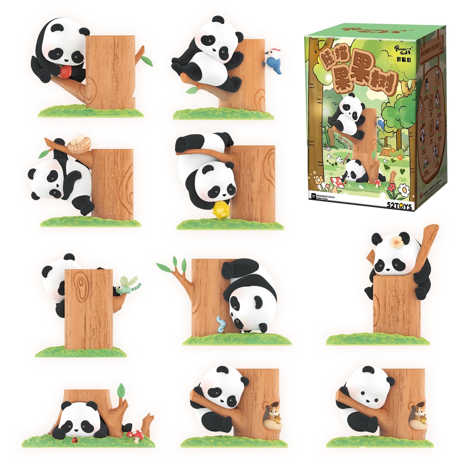 Mua 52TOYS Panda Roll Fruit Tree Climbing Series Blind Box Flocked ...