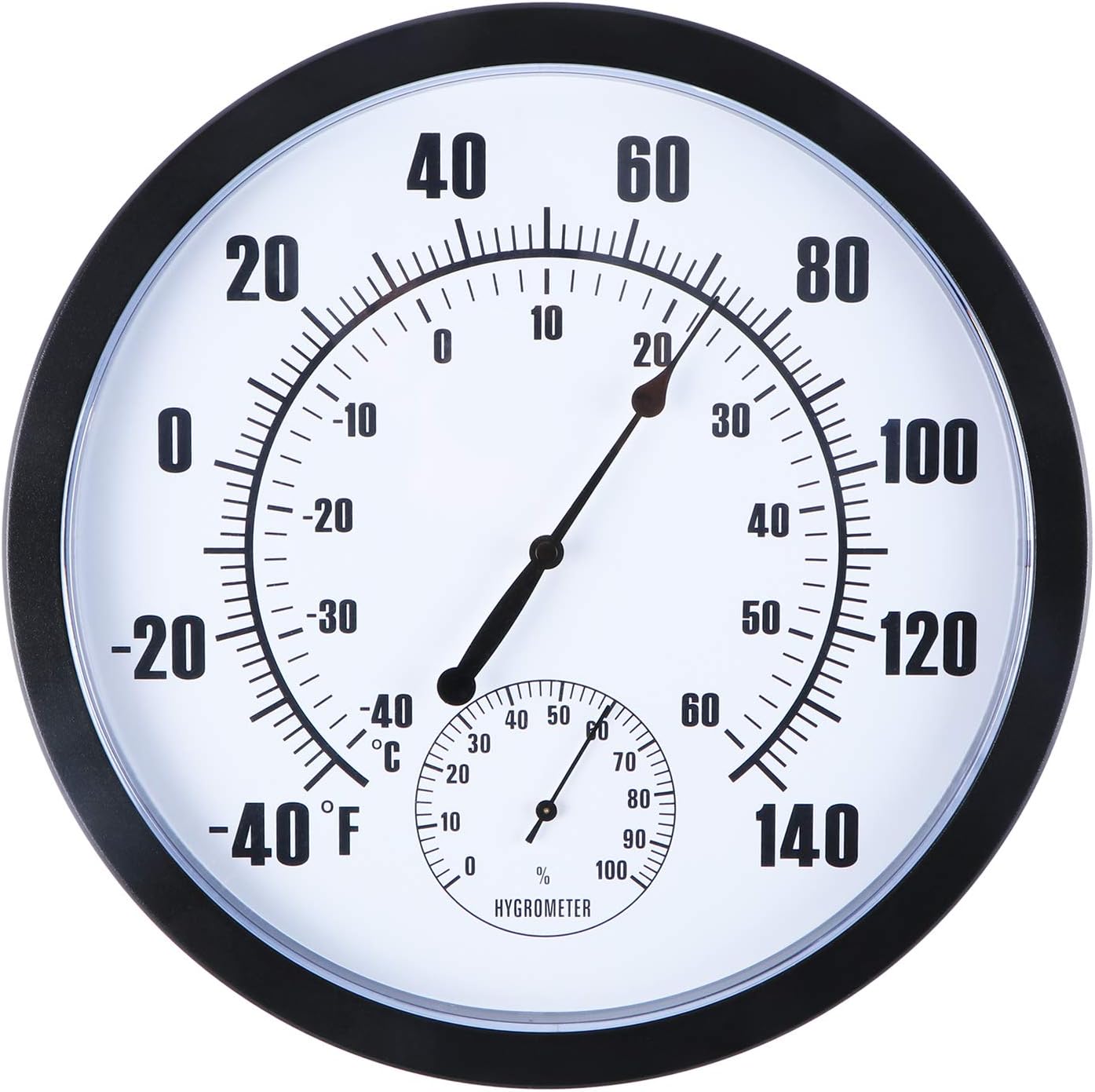 VCUTEKA Thermometer Hygrometer Indoor Outdoor – Hanging Wall Weather ...