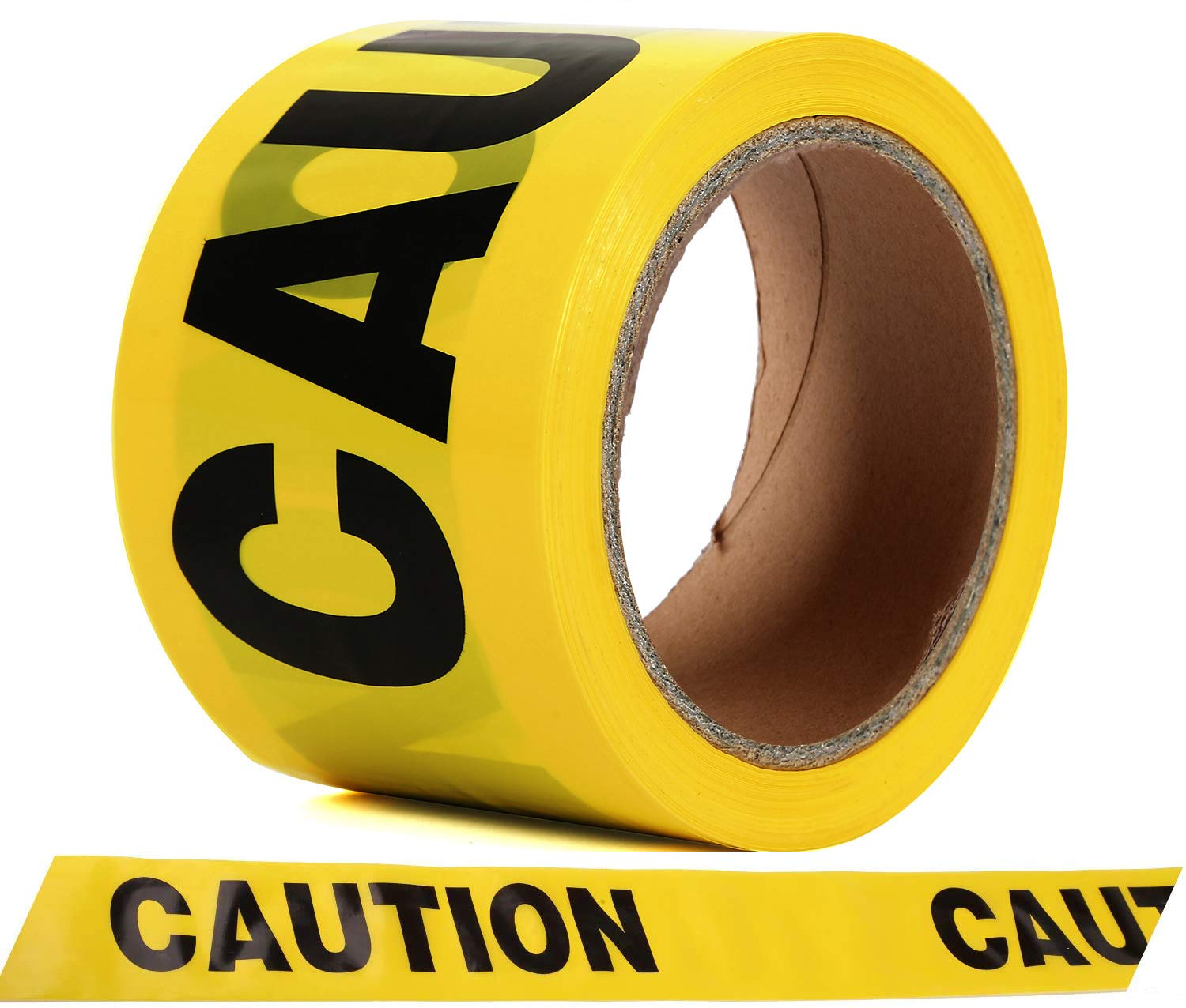 Buy KINGPLAST Safety Barrier Tape 3-Inch 300feet Non-Adhesive Yellow ...