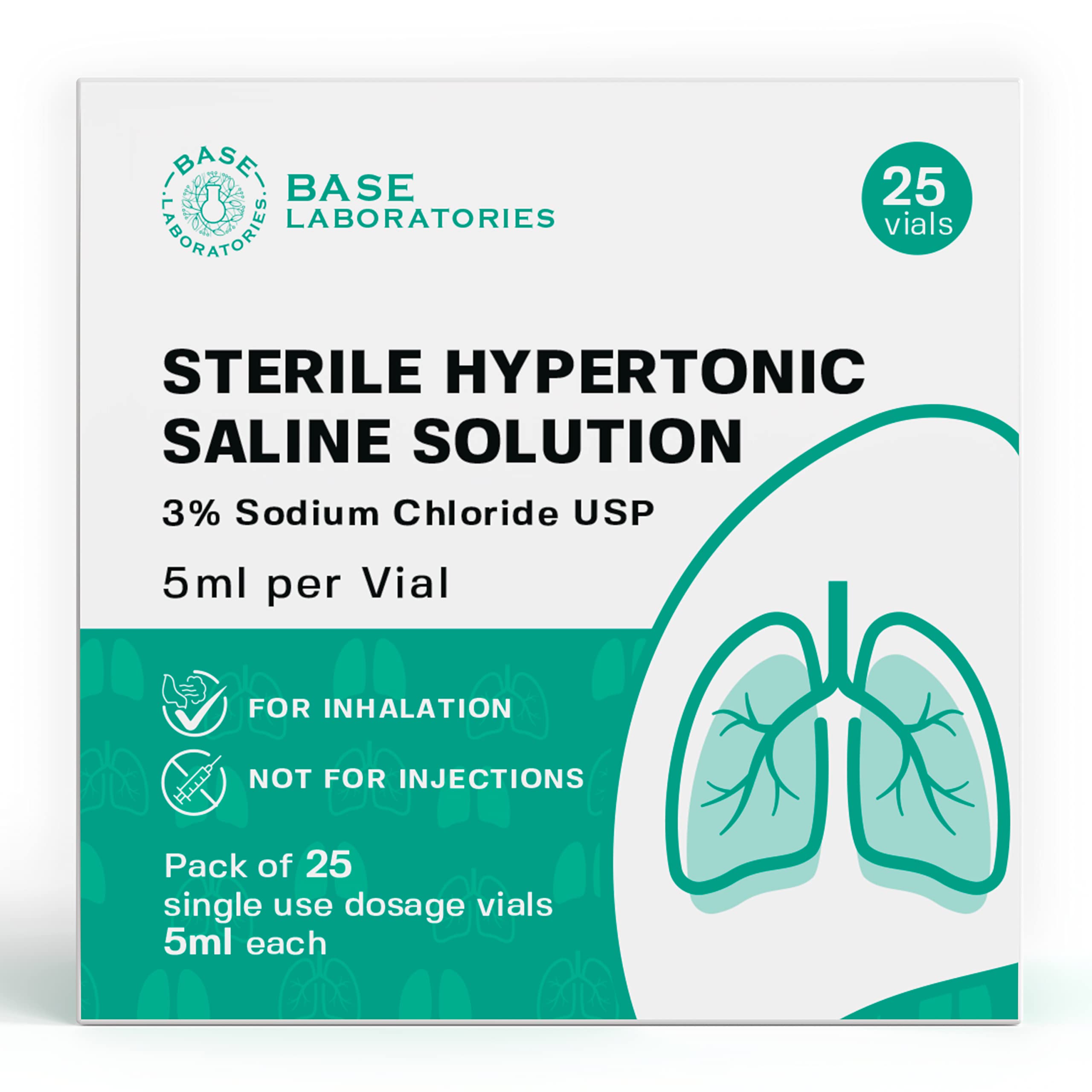 Mua BASE LABORATORIES 3% Hypertonic Saline Solution for Nebulizer ...