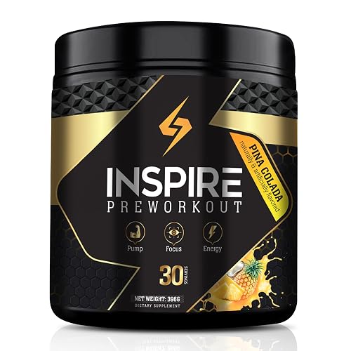 Inspire Pre Workout for Men & Women – 6g Citrulline Malate 2:1, L ...