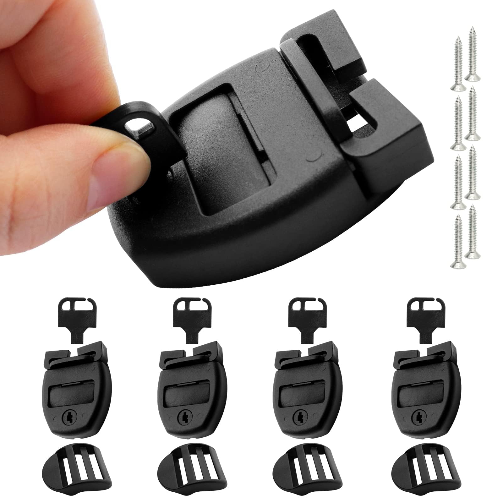 ZOMOFEW 4 Sets Spa Hot Tub Cover Clips Latch Replacement Kit,Hot Tub ...