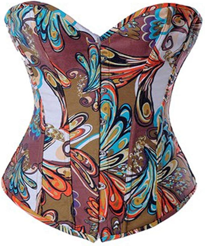 Bustier De Moda Impresión De De La Mujer Con Cuello Especial Estilo En ...