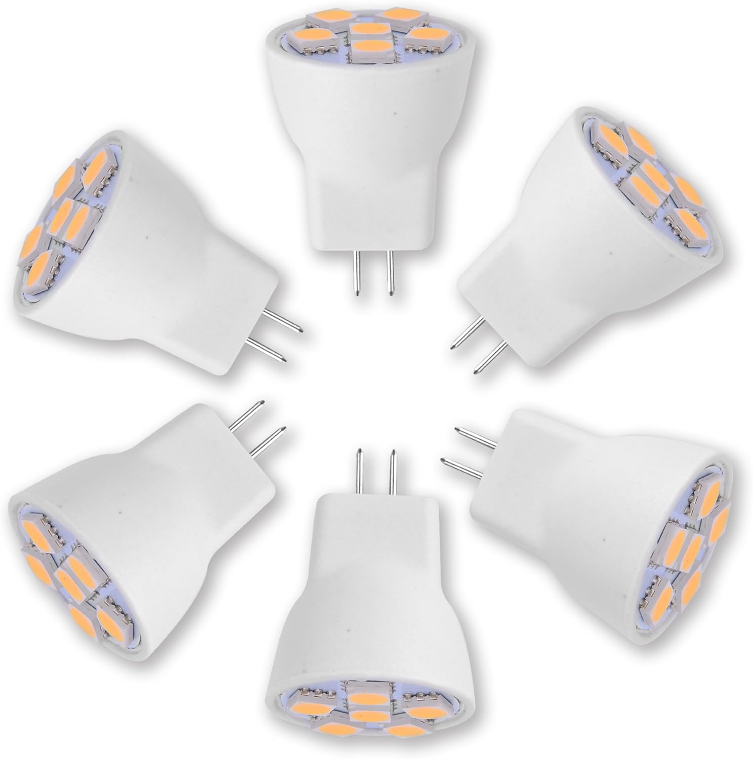 Gu4 Bi Pin Base LED Light Bulb AC DC 12V 24V Replacement for 5W MR8 ...