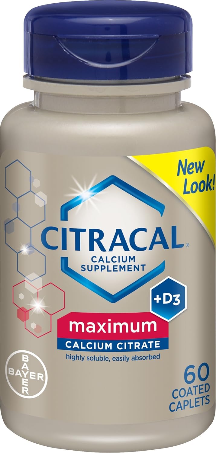 Amazon.com: Citracal Maximum Caplets with Vitamin D, 60-Count (Pack of ...