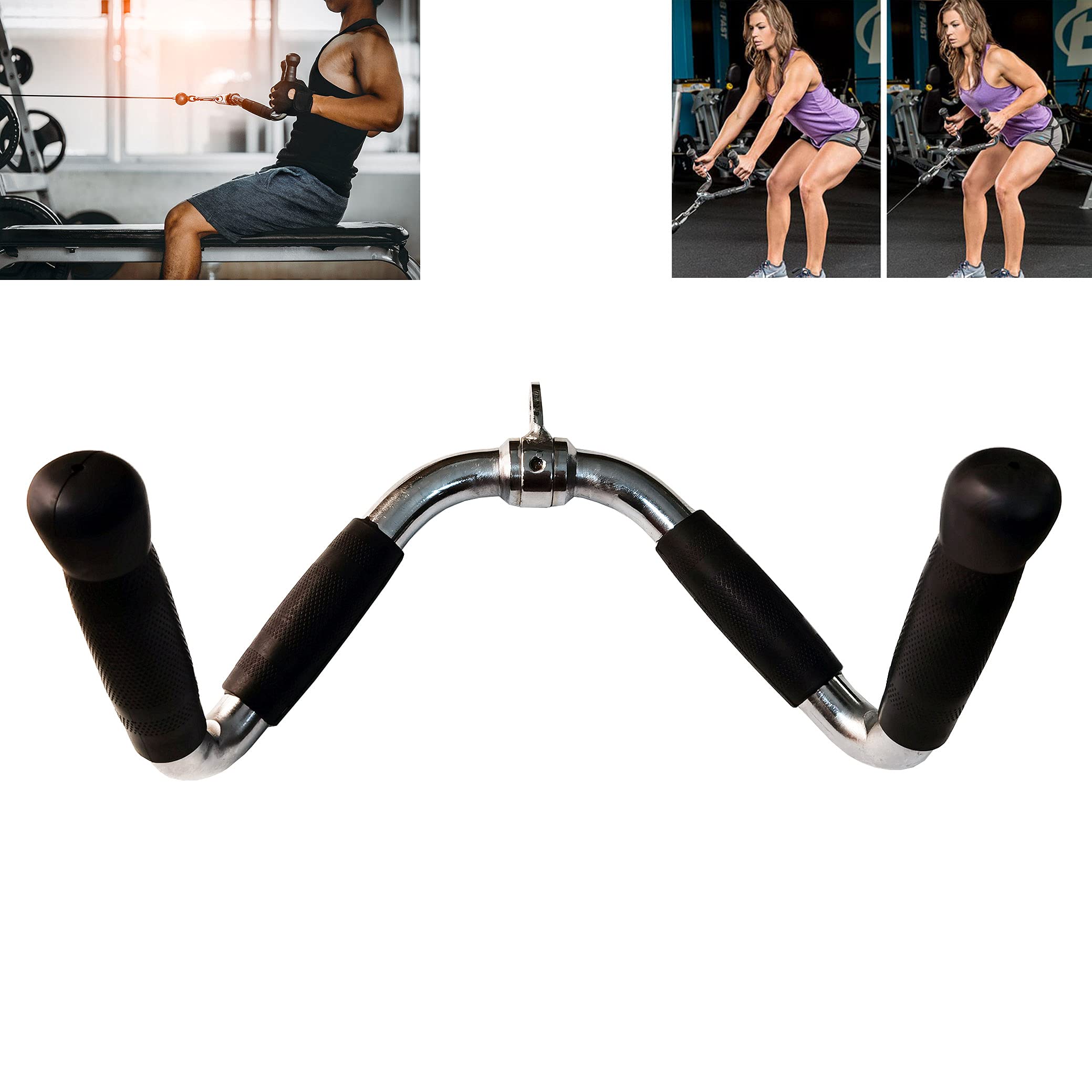 Mua Lat Bar Cable Machine Attachment Curl Pulldown Bar Barbell ...