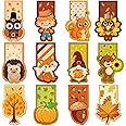 Amazon.com: Whaline 48Pcs Thanksgiving Magnetic Bookmarks Fall Cartoon ...
