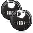 4-Digit Disc Combination Lock Outdoor - Heavy Duty Combination Padlocks ...
