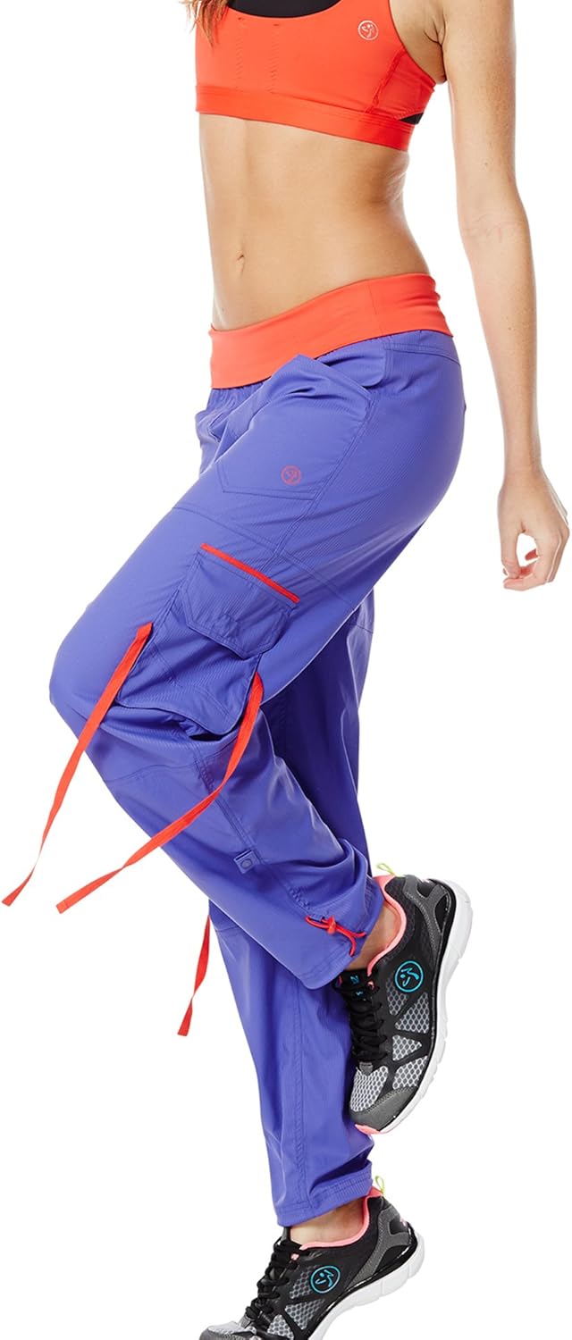 Zumba Fitness-Women's Cargo Pants Soft N-Stretch: Amazon.co.uk: Clothing