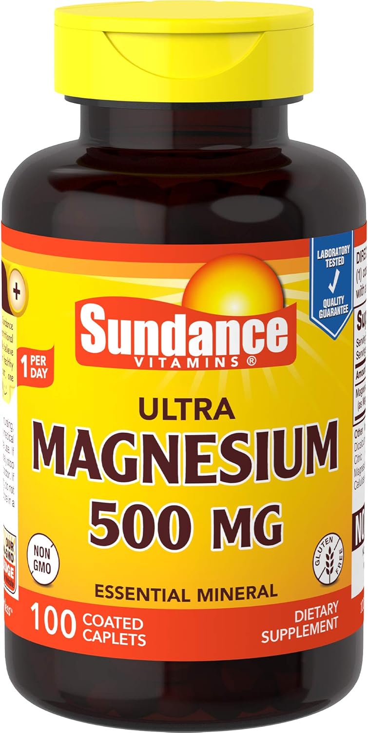 Amazon.com: Sundance Magnesium 500 mg Tablets, 100 Count: Health ...