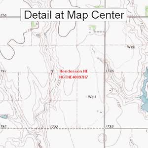 Amazon.com : USGS Topographic Quadrangle Map - Henderson NE, Nebraska ...