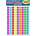 Amazon.com : Pack of 1008, 1/2" x 3/4" Rectangle Color Coding Dot ...