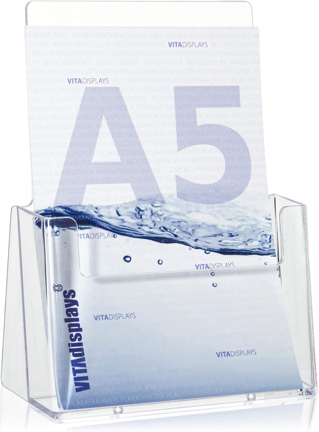 taymar A5 Table Leaflet Holders Clear (Pack of 80) - BigaMart