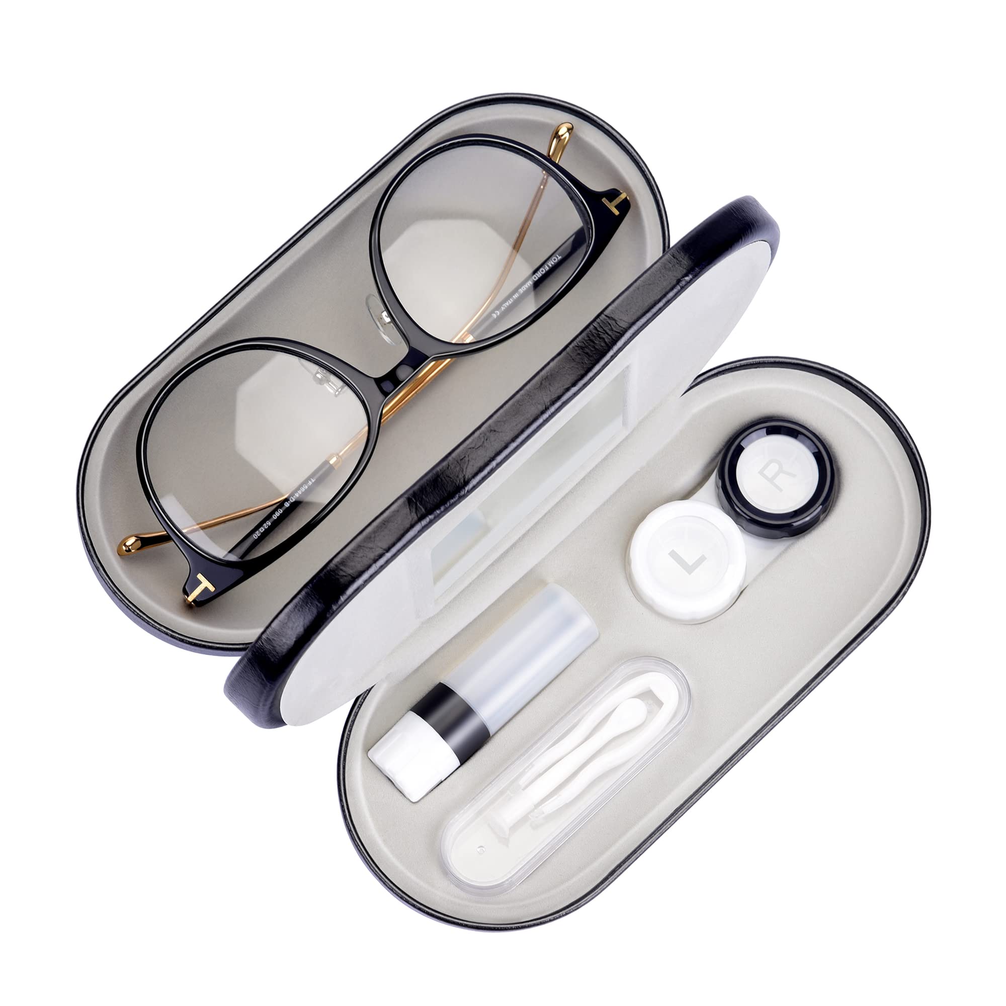 Mua Muf 2 in 1 Double Sided Portable Contact Lens Case and Glasses Case ...