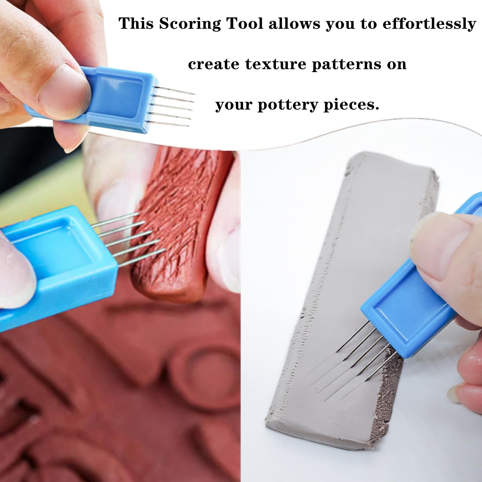 Pottery Scoring Tool Professional Clay Scoring Tool Pottery Texturing Scoring Tool Portable ...