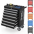 Granper High Capacity 7-Drawer Tool Chest with Wheels, Movable Rolling Tool Chest, Lockable Tool ...