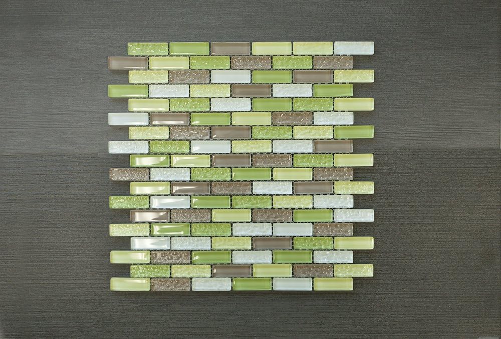 Green Glass Mosaic Tile Backsplash - Glass Mosaic Tile Backsplash Glass ...