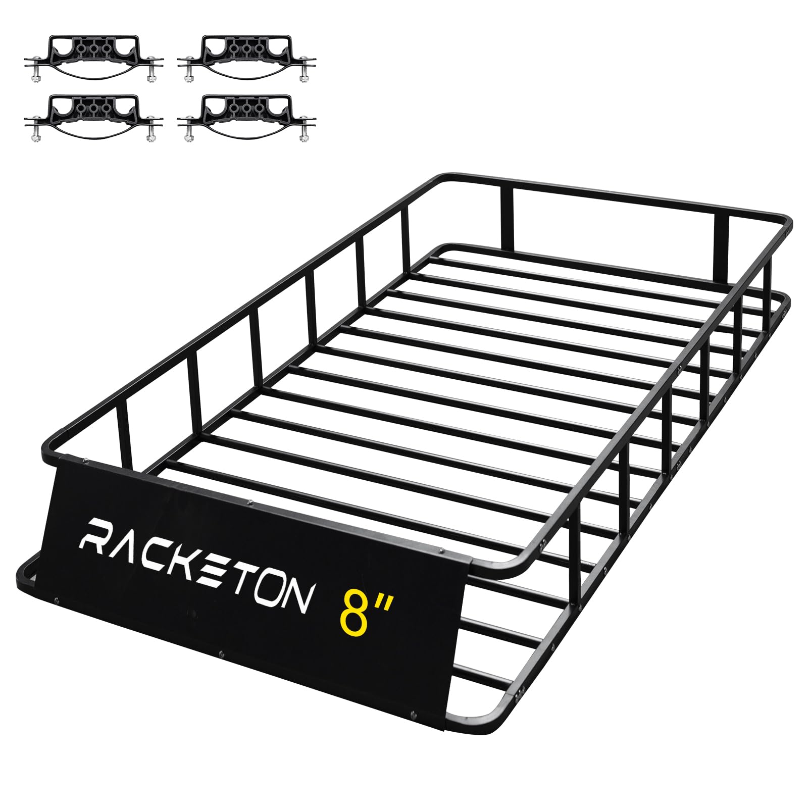 Racketon 85”x49”x8” Roof Cargo Rack for SUV Car Trucks,Heavy Duty Cargo ...