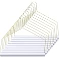 Amazon.com: Didaey 10 Sets Gold Dry Cleaner Hangers - 18" Drapery ...