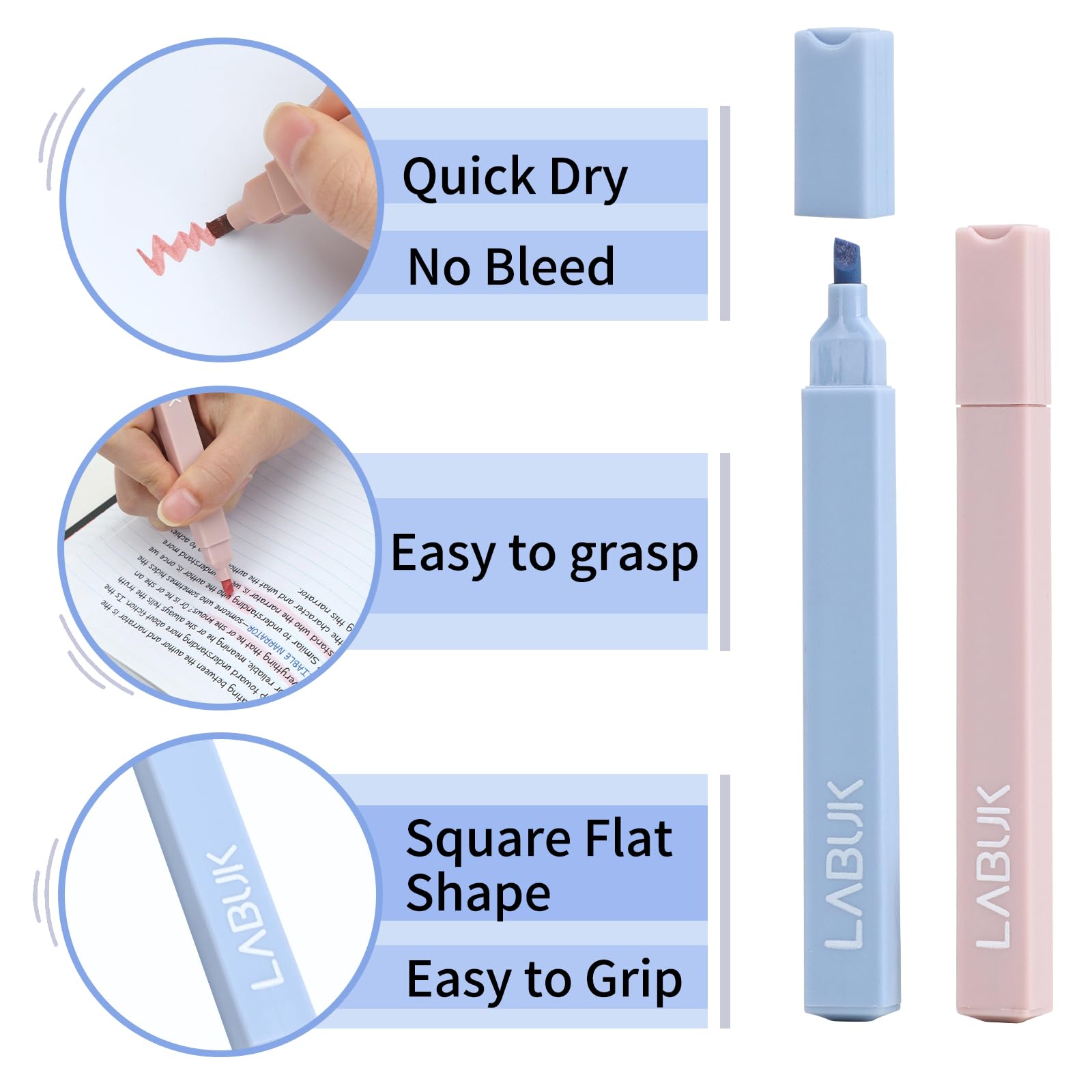 Mua LABUK 12pcs Pastel Highlighters Aesthetic Cute Bible Highlighters ...