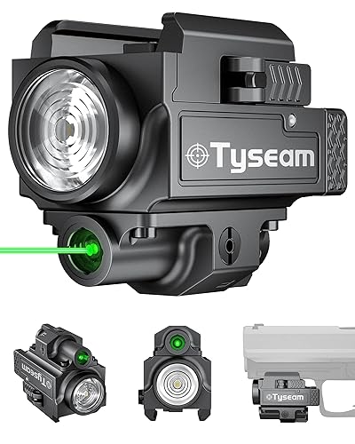 800 Lumens Compact Pistol Light Green Laser Combo, Bright Tactical ...