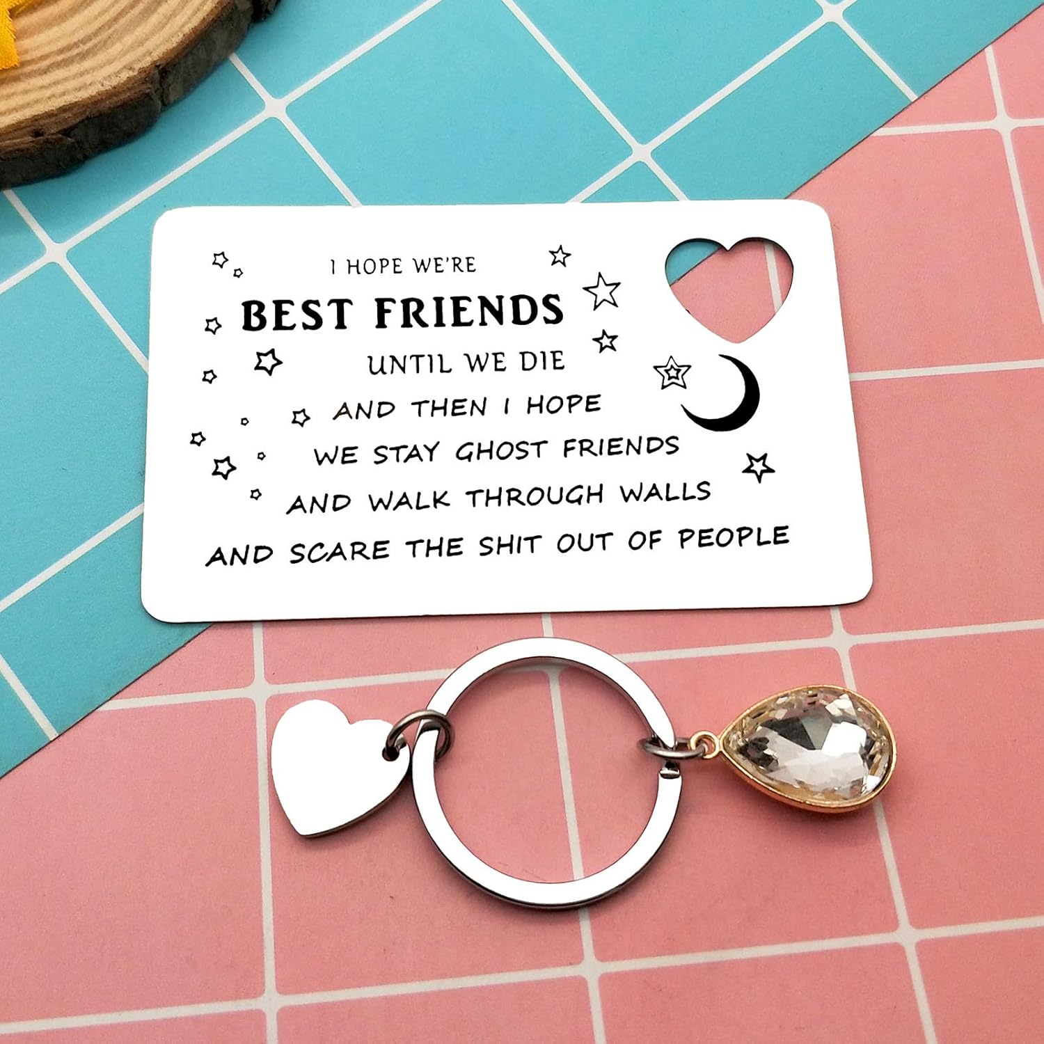 Best Friends Wallet Card Insert Best Friend Gift Funny Friendship Gift ...