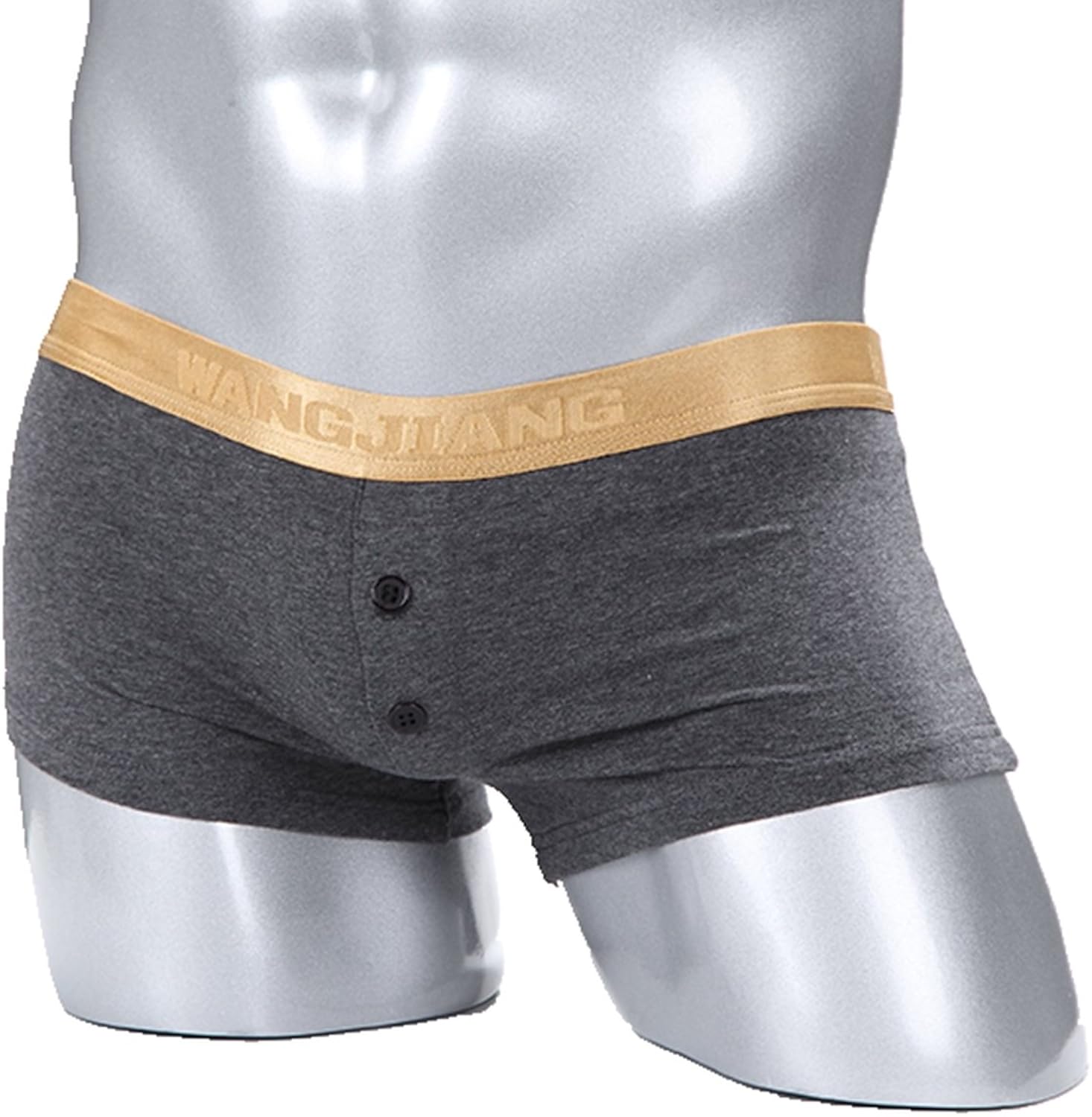 Mens Underpants Elastic Smooth Boxer Briefs Pure Color Comfort ...