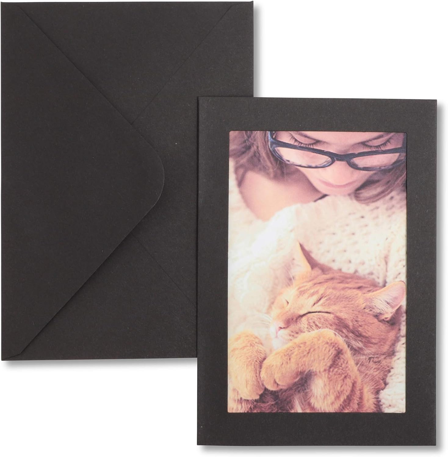 36 Pack Kraft Photo Insert Note Cards – Hold 4 x 6 Photos – BigaMart