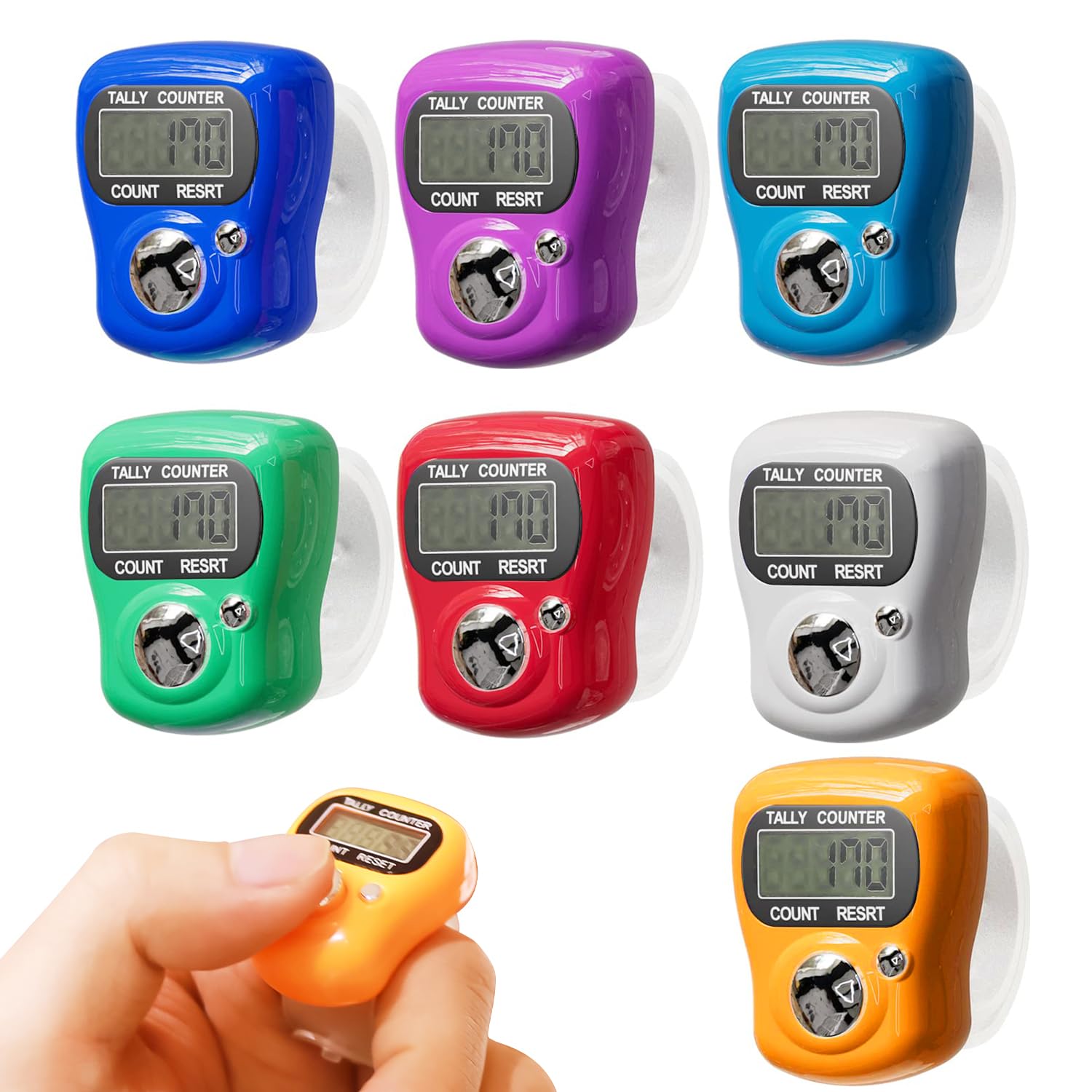 Mua JMOO Electronic Finger Tally Counter 7-Pack, Mini LCD Digital ...