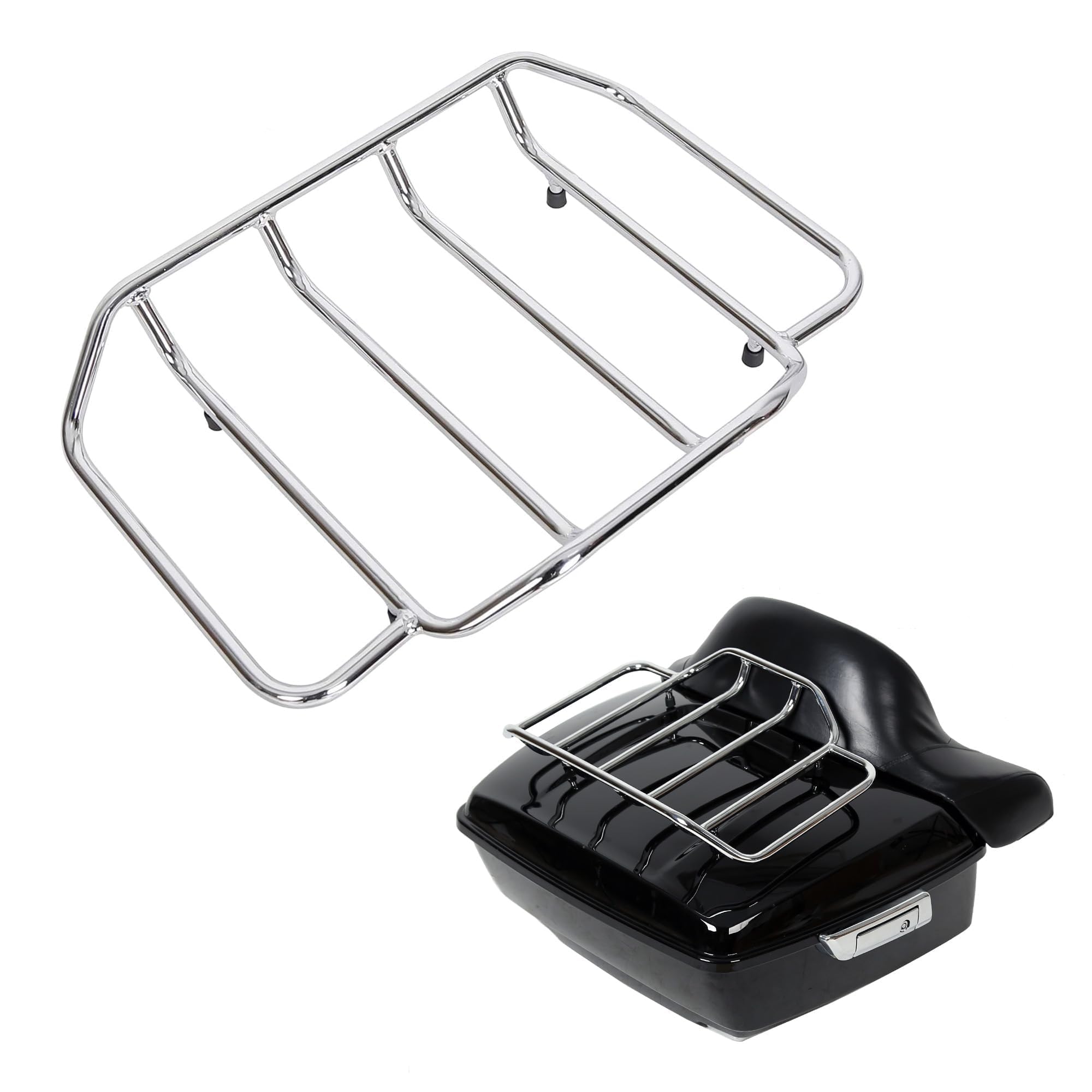ECOTRIC Tour Pack Luggage Rack Trunk Top Rack Rail Compatible with ...