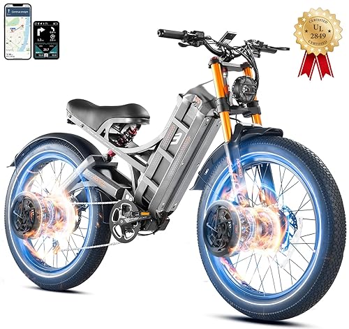 eAhora Romeo Pro 2 4000W 70A Electric Bike for Adults, 26" Fat Tire ...