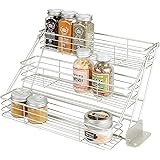 Amazon.com: mDesign Plastic 3 Tier Pull Down Spice Rack - Easy Reach Retractable Large Capacity ...