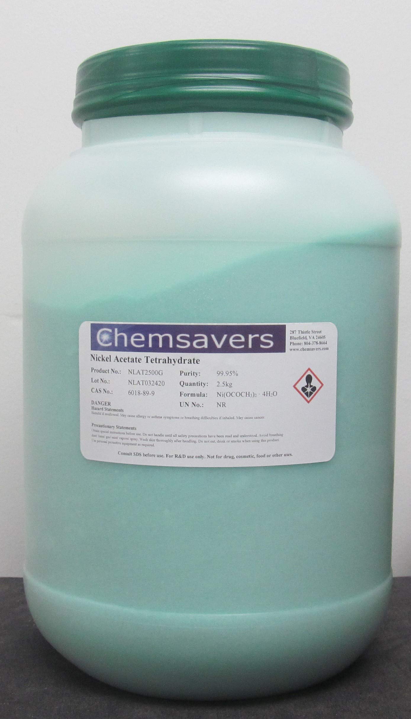 Mua Nickel Acetate Tetrahydrate, 99.95%, 2.5kg trên Amazon Mỹ chính ...