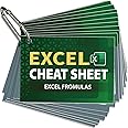 Amazon.com: Excel Formulas Cards, Laminated Excel Cheat Sheet with Shortcuts & Formulas, Quick ...