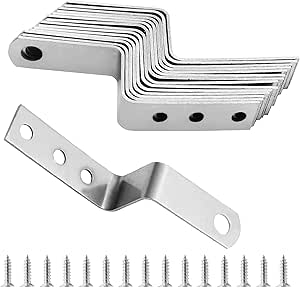 Amazon.com: Bivethoi 15pcs Metal Z Bracket 1 Inch / 25mm Picture Frame ...