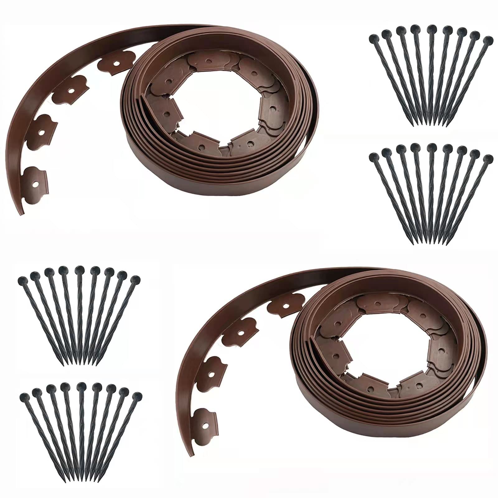 Landscape Edging Border 40ft Garden Edging Kit Plastic Edging for ...