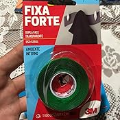 Fita Dupla Face 3M Scotch Fixa Forte Transparente - Uso Interno - 12 mm ...