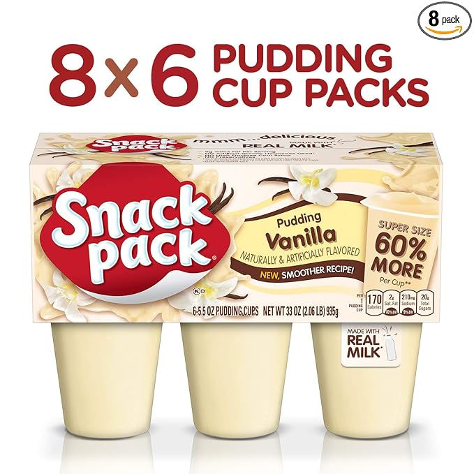 Nutritional Information For Hunt S Snack Pack Vanilla Pudding | Besto Blog