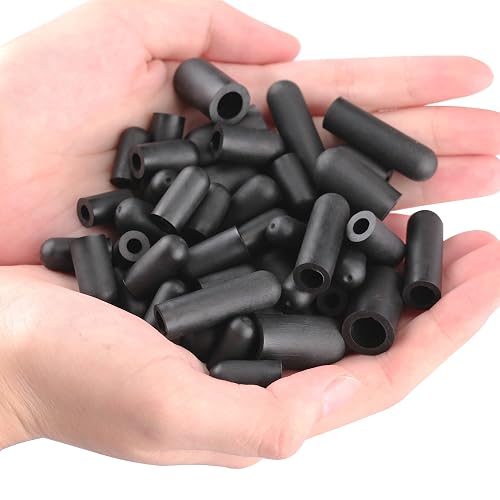Caps Connector Assortment 6 Sizes Black Rubber Cap Vacuum Hose Caps ...