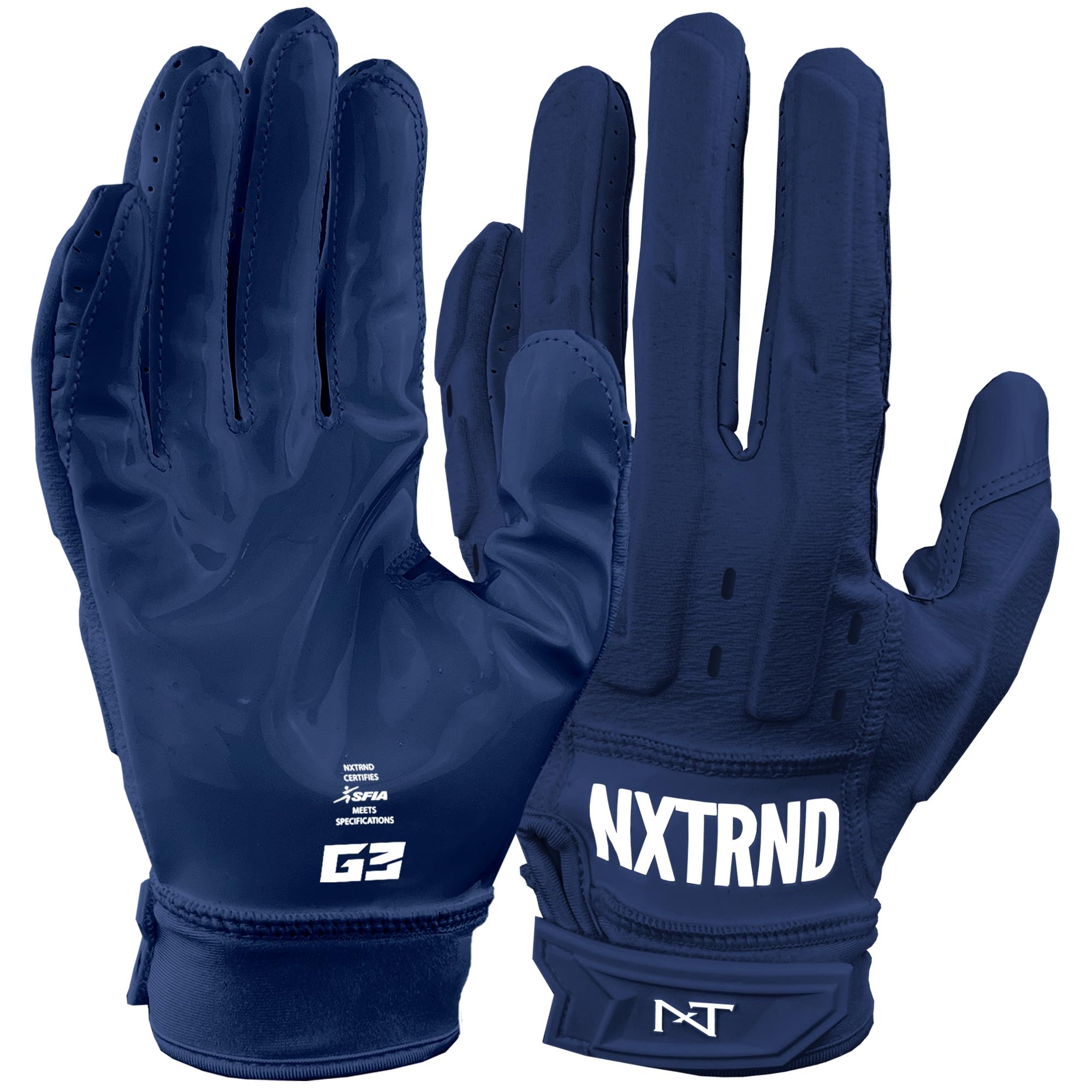 Nxtrnd G3 Pro Padded Football Gloves, Sticky Padded Receiver & Lineman ...
