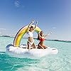 FUNBOY Giant Inflatable Luxury Rainbow Cloud Island Daybed Pool Float ...