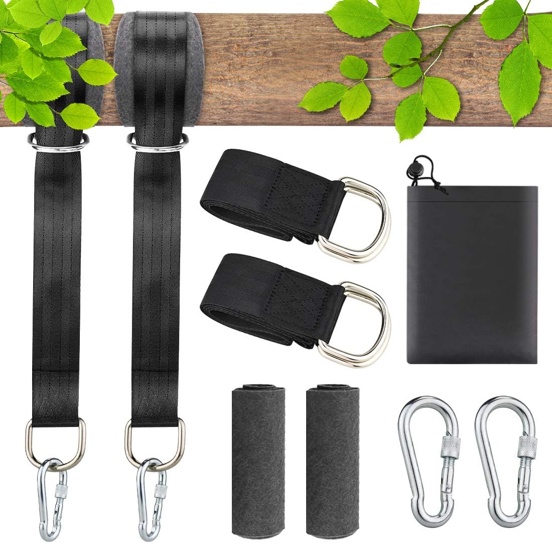 FHzytg Swing attachment set, swing suspension, hammock attachment with ...