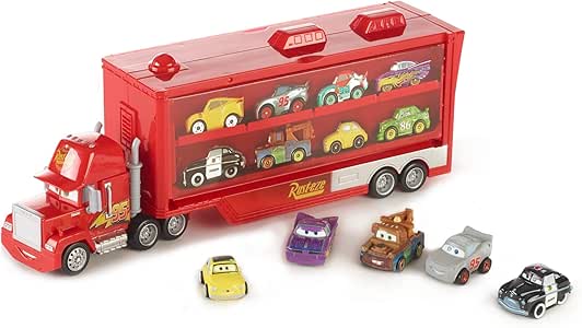 Disney Cars - Mini Racers, Mack Camión Transportador Con 5 Coches de ...