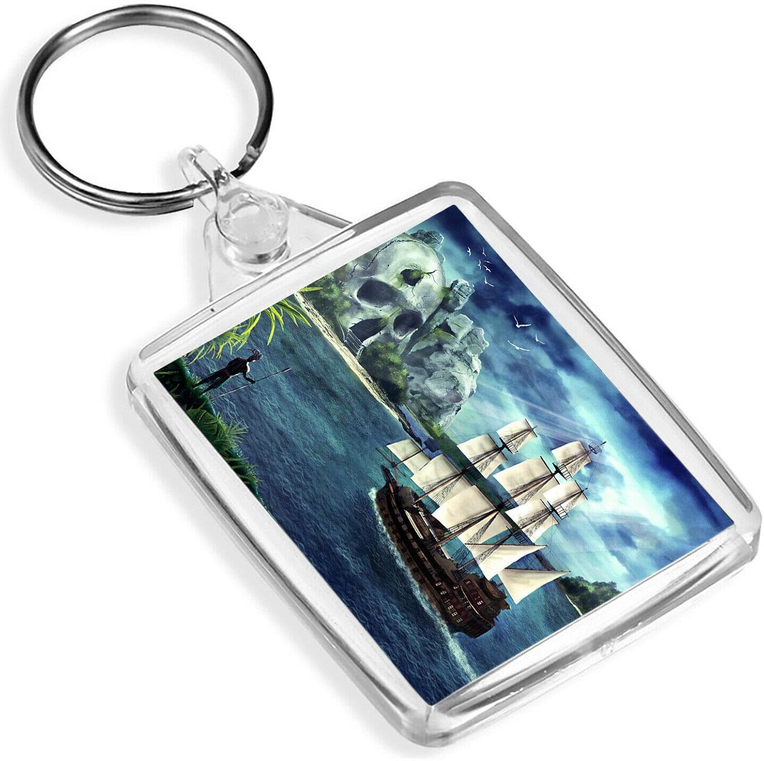 Amazon.com: Galleon Ship Keyring Pirate Ship Caribbean Boat Sailing ...