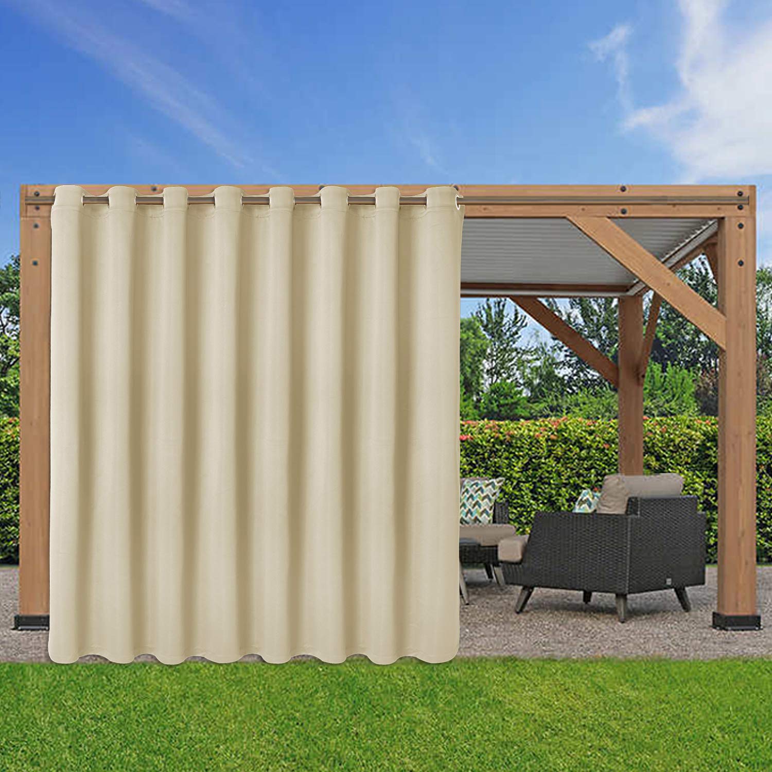 RYB HOME Lot De 2 Rideaux D'extérieur Extra Larges U2013 Rideaux ...