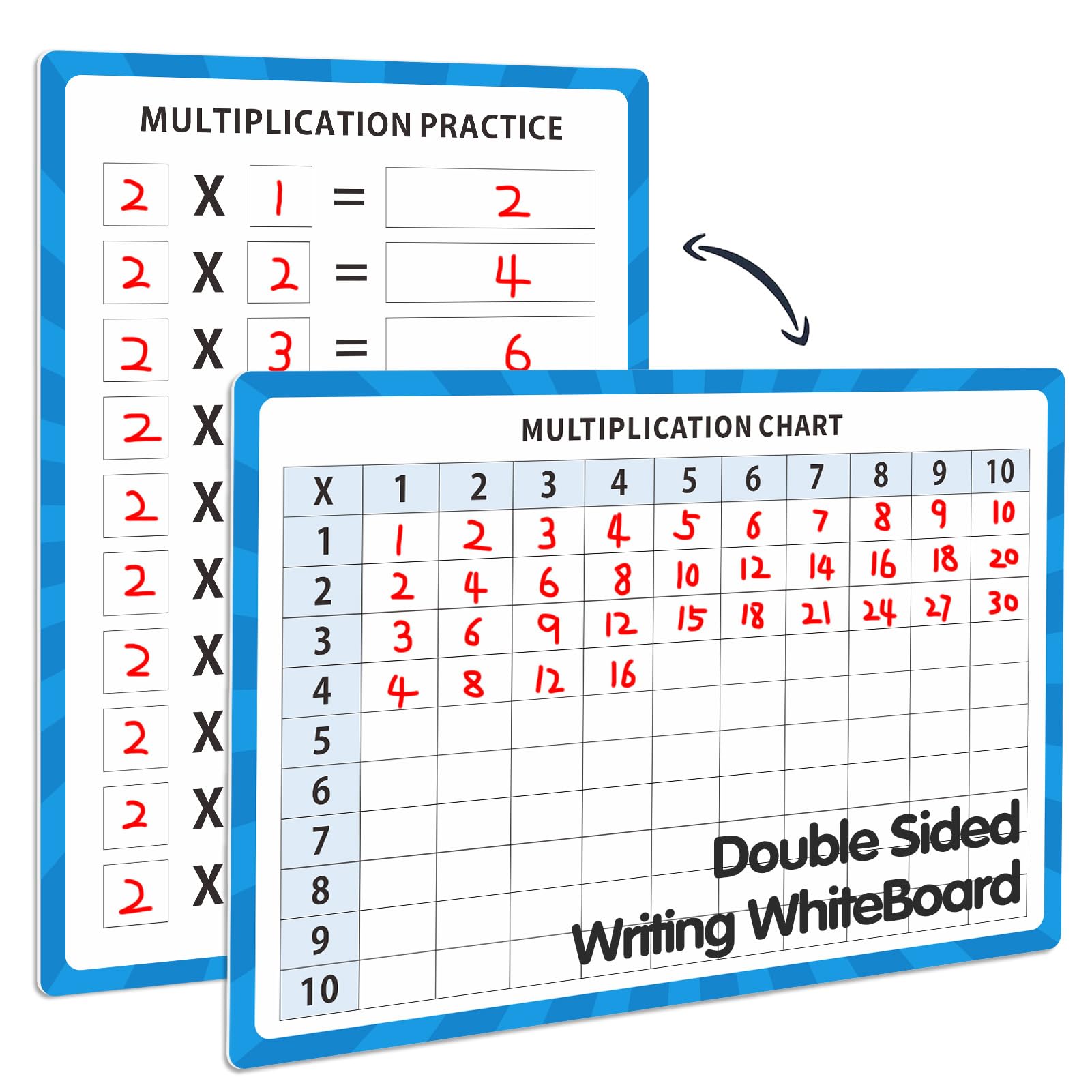 Mua Dry Erase Multiplication Chart, 9" x 12" Multiplication Table ...