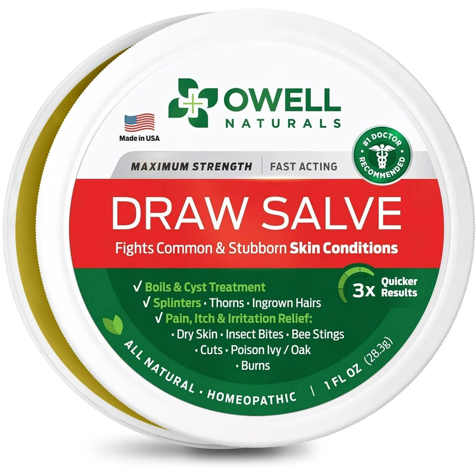 Mua OWELL NATURALS Drawing Salve Ointment 1oz, ingrown Hair Treatment ...