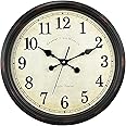 Amazon.com: DIYZON Round Classic Wall Clock Silent Non Ticking 16 Inch ...