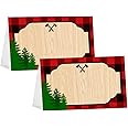 Amazon.com: POP parties Lumberjack Table Tents - 12 Lumberjack Buffet ...