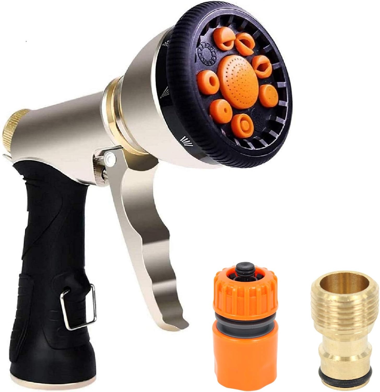 JXWL Garden Spray Gun, Metal Heavy Duty Spray Nozzle Gun, Multi Spray ...